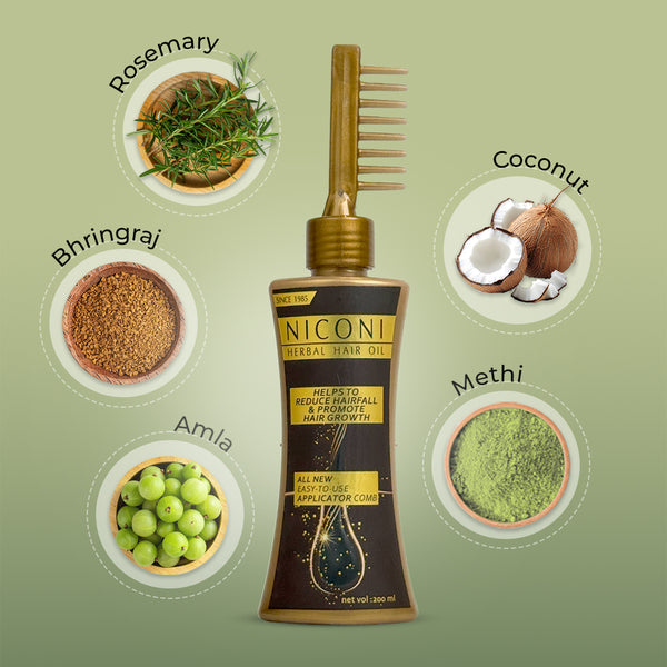 Niconi Herbal Hair Oil For Men and Women (200ml) freeshipping - NICONI
